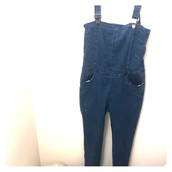 Fashion Nova | Jeans | Never Worn Denim Stretchy Overalls | Poshmark